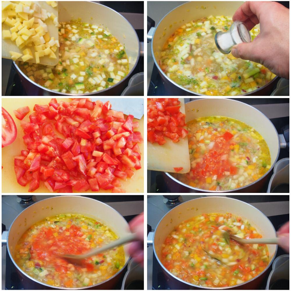 Sopa minestrone italiana para 4 personas · El cocinero casero - De Cuchara